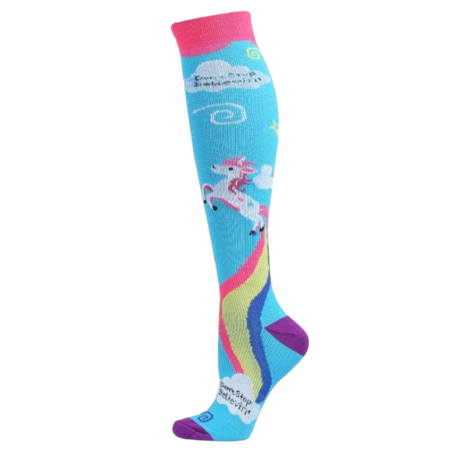 Beautiful Enchanted Unicorn Compression Socks