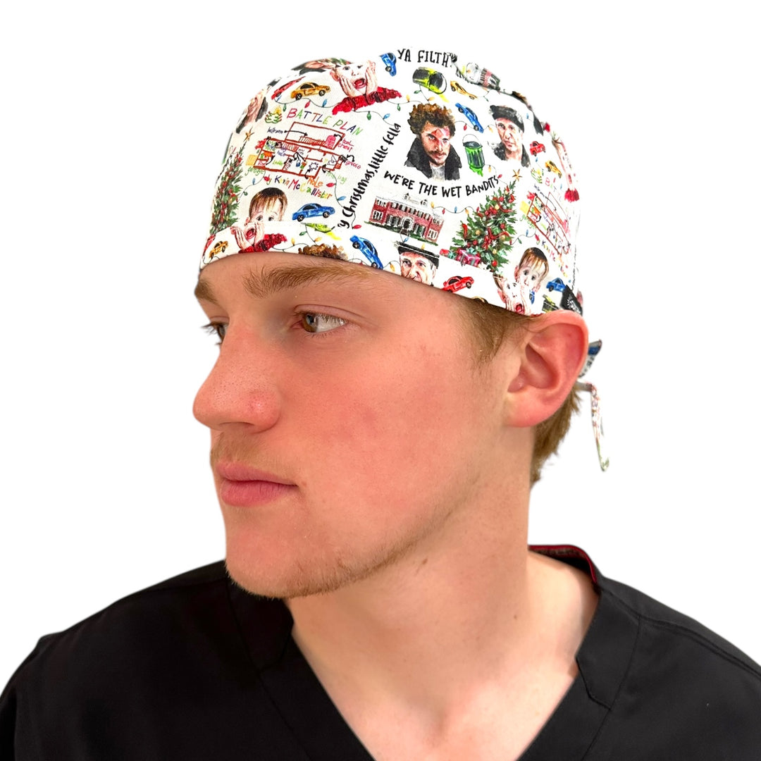 Alone on Christmas- Men's Scrub Cap