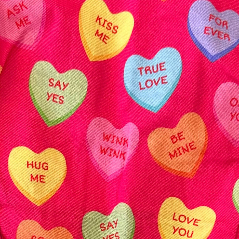 Candy Hearts Bouffant Scrub Cap | Sunshine Caps