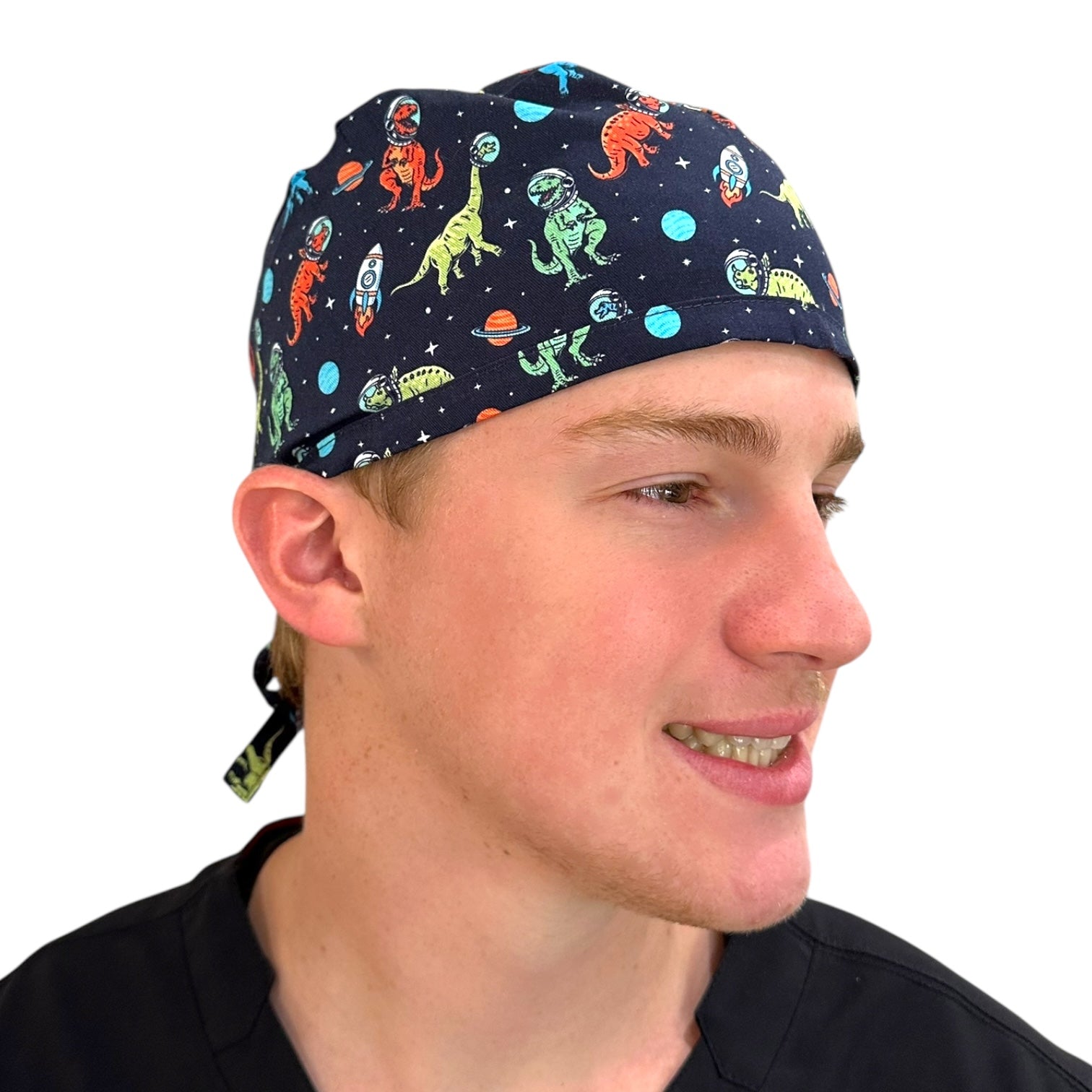 Dinosaur Scrub Cap – Space Dino Unisex Classic Surgical Hat