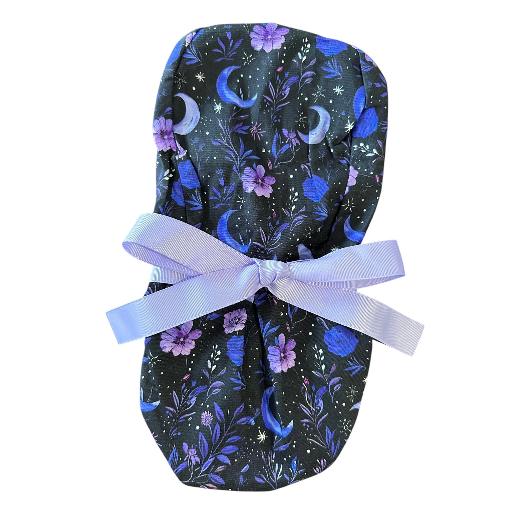 Purple Moonbeam Ponytail Scrub Cap for Women