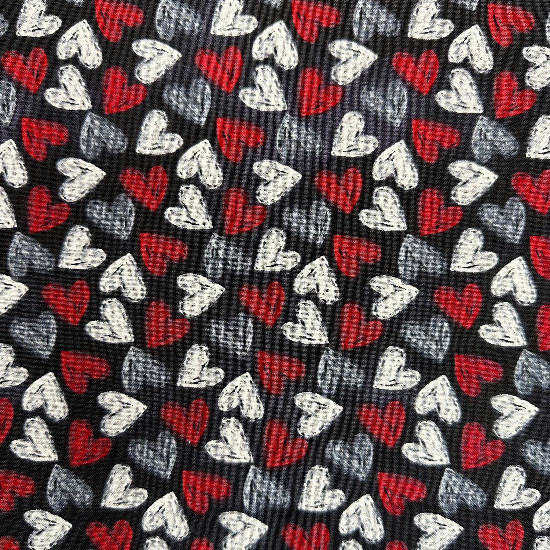 Chalkboard Hearts Bouffant Scrub Cap | Sunshine Caps