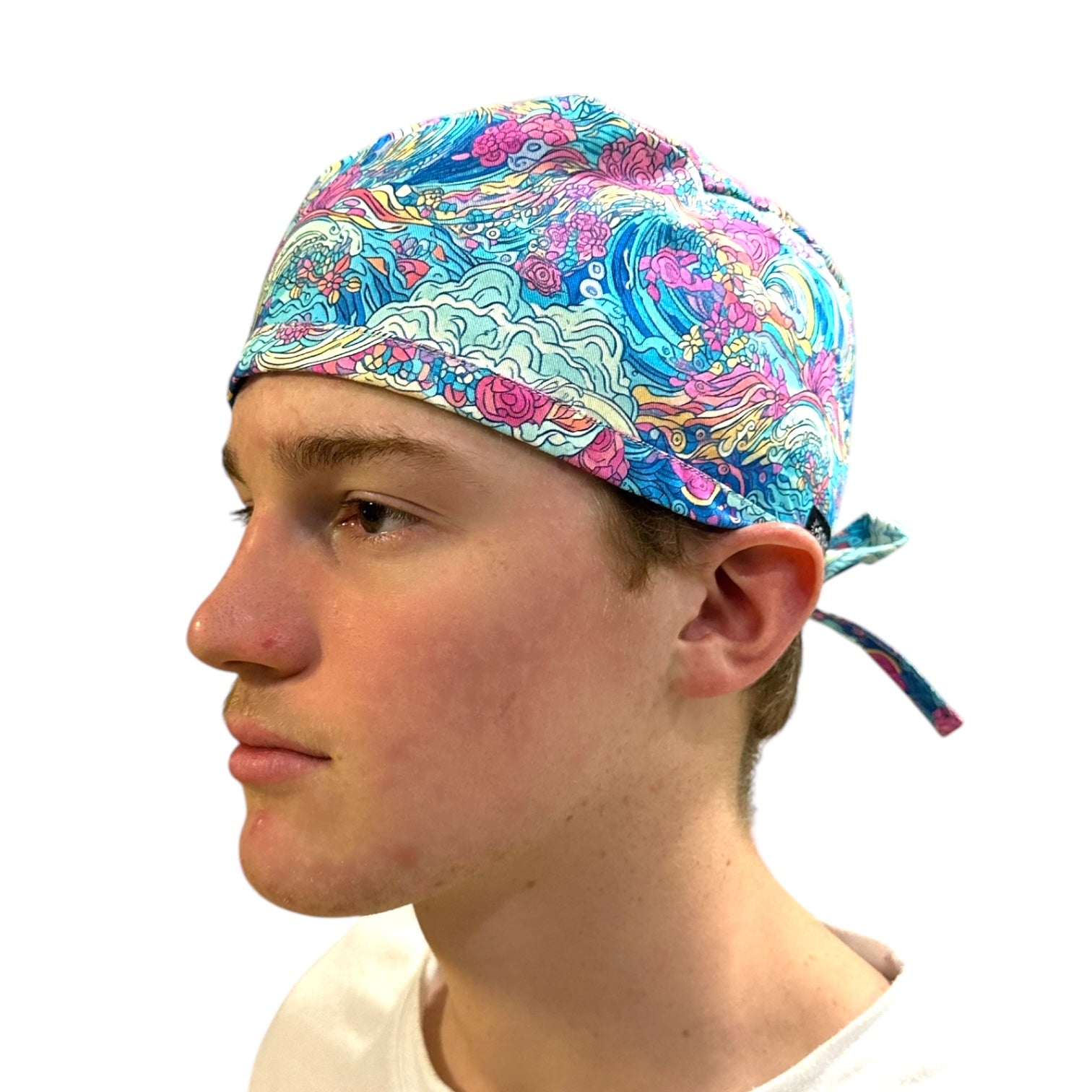 Preppy Waves Unisex Surgical Scrub Hats
