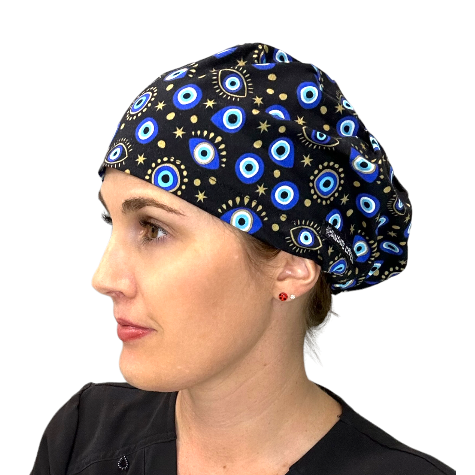 Evil Eye Euro Scrub Cap | Surgical Hats for Women