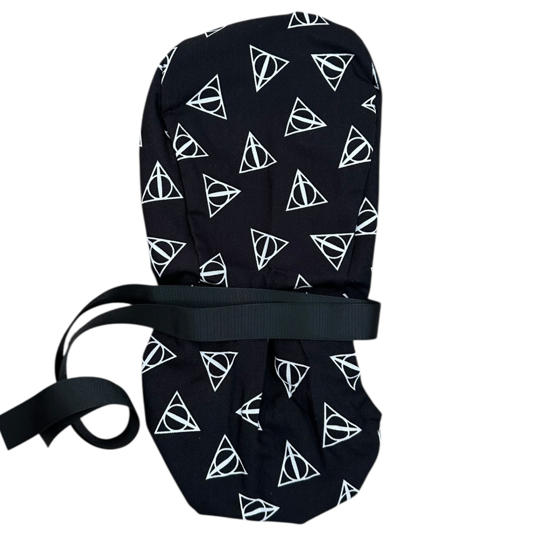 Wizard Hallows Ponytail Scrub Cap for Women